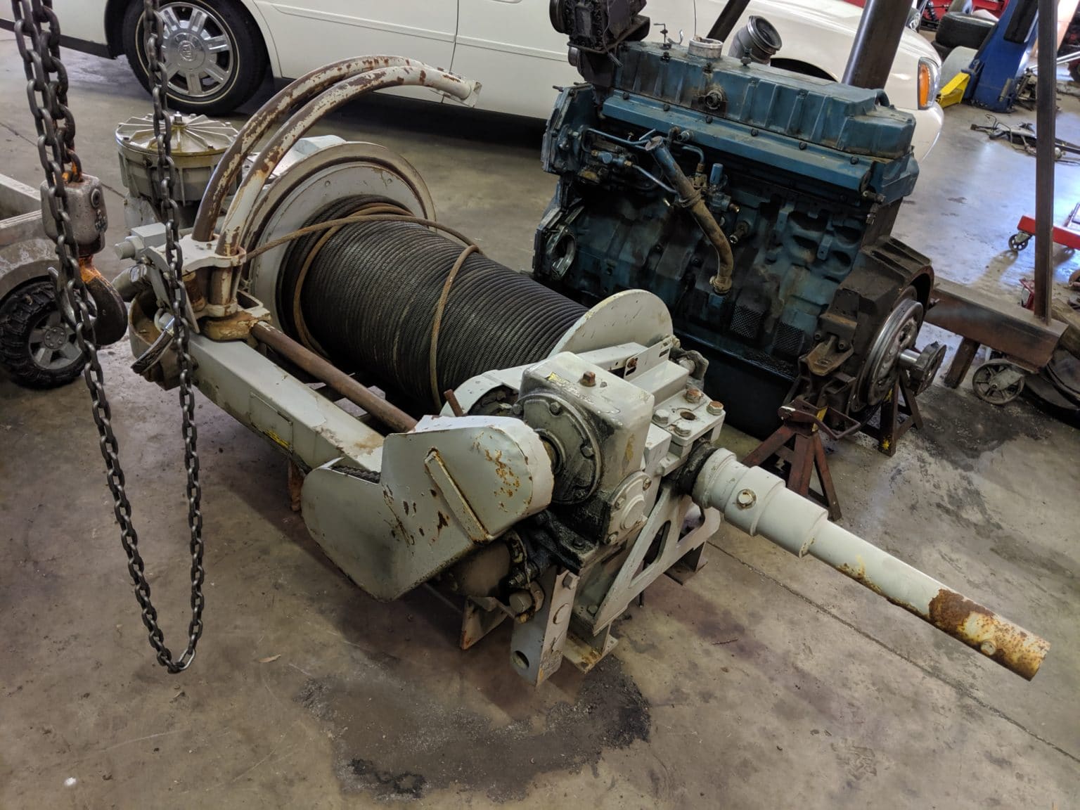 Huge Adams Winch - Roscoe's etc.
